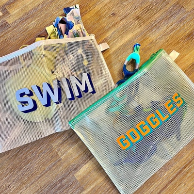 Personalized Wet Bag Monogrammed Pool Bag Waterproof Organizer Wet Dry ...