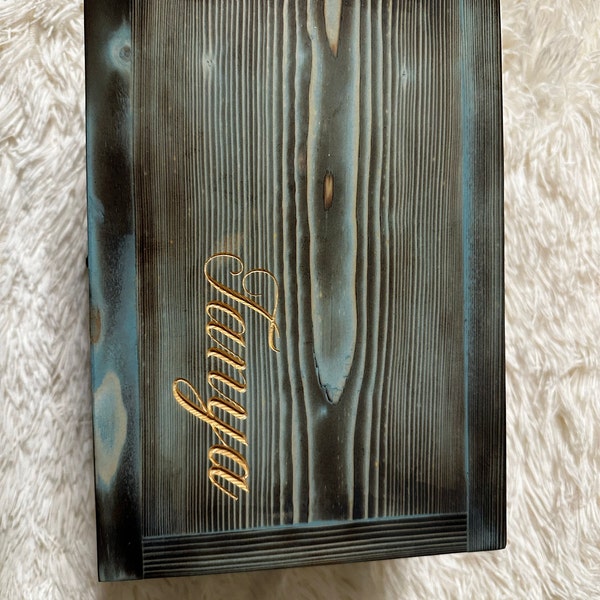 USMC Memory Box for Marines and Veterans, A Large Wooden Box ...