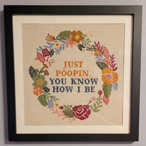 Easy Modern Cross Stitch Pattern One Color Counted Cross - Etsy