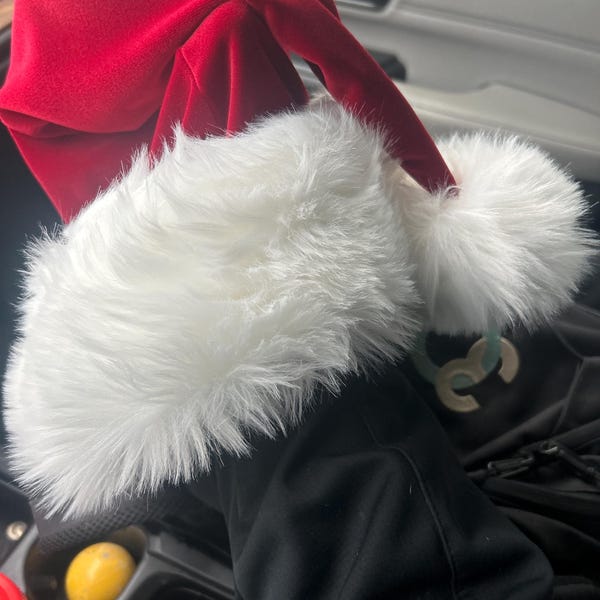 Cherry Berry Burgundy Red Wine Santa Hat, Christmas, 35" Long! S - XXL ...