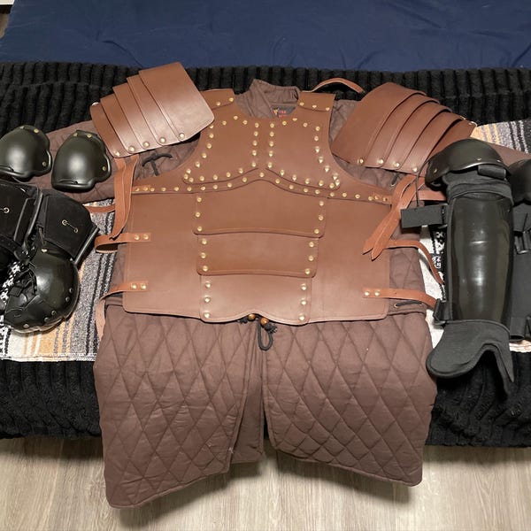 Witcher Larp Padded Doublet Gambeson Cotton Fabric Clothing Medieval ...