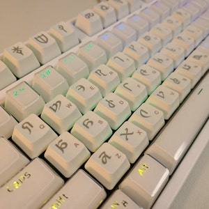 FFXIV Keycap Set Eorzean Alphabet - Etsy