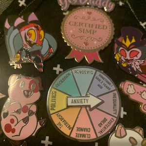 Anxiety Spinner Pin Badge Mental Health Gifts Enamel Pin Lapel Pin - Etsy