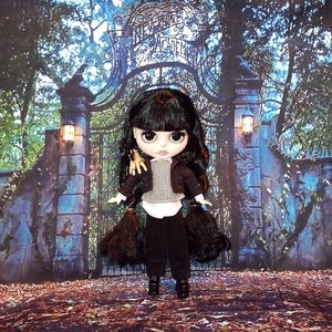 Black Pullover Dress With Tulle Blythe, Pullip, Obitsu 26 27, Pure ...