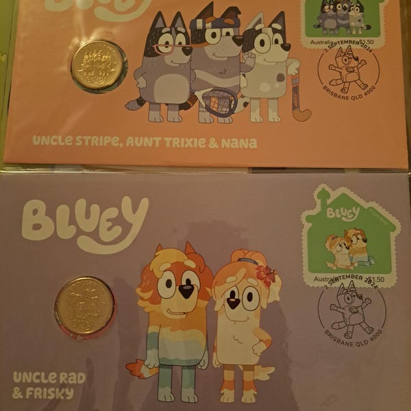 2024 Bluey Complete 12 Stamp Set Brand New Unopened - Etsy