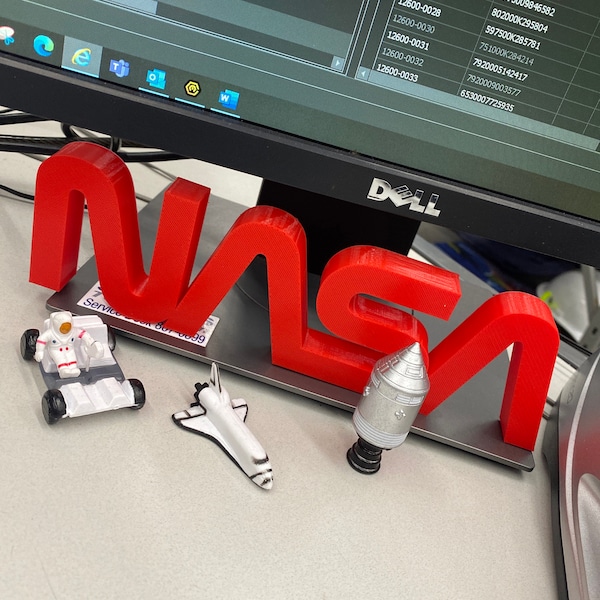 3D Printed NASA Worm and Meatball Displays for Wall or Desk - Etsy