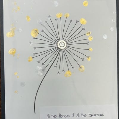 Dandelion Fingerprint Art, Fingerprint Craft, Dandelion Kids Craft ...