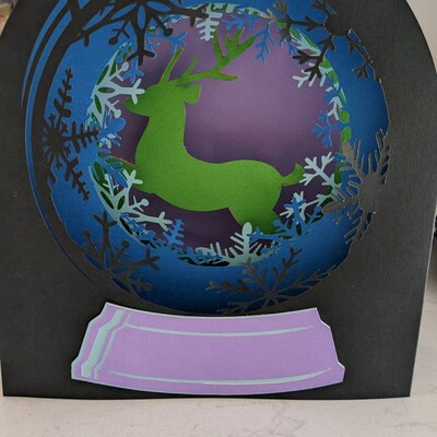 3D SVG PDF Layered Pop up Scene Card Festive Scene - Etsy