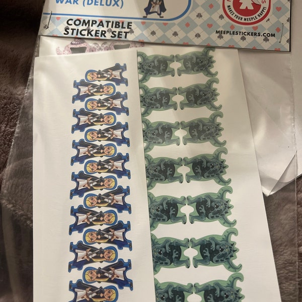 Flamecraft Meeple Stickers Upgrade Pack Decals Kit for Flamecraft ...