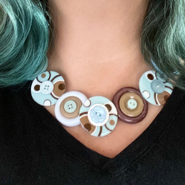 Button jewelry for every occasion by BeautButtons on Etsy