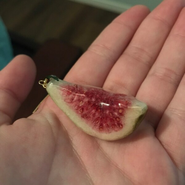 Real Fig Earrings Made With Plant Based Resin/ Gift for Friend, Mom ...
