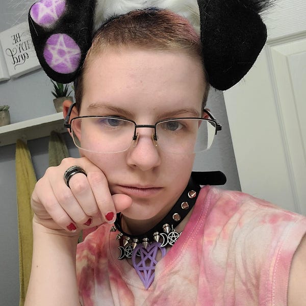 Purple Black ‘ Crystals “ Pastel Kawaii Emo Goth Choker Necklace Collar ...