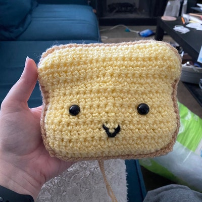Crochet Pattern for Toast Amigurumi, Learn to Crochet Amigurumi Toast ...