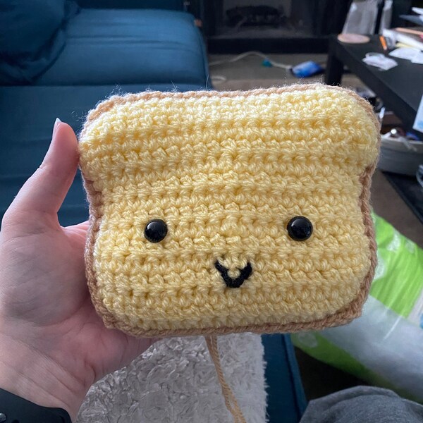 Crochet Pattern for Toast Amigurumi, Learn to Crochet Amigurumi Toast ...