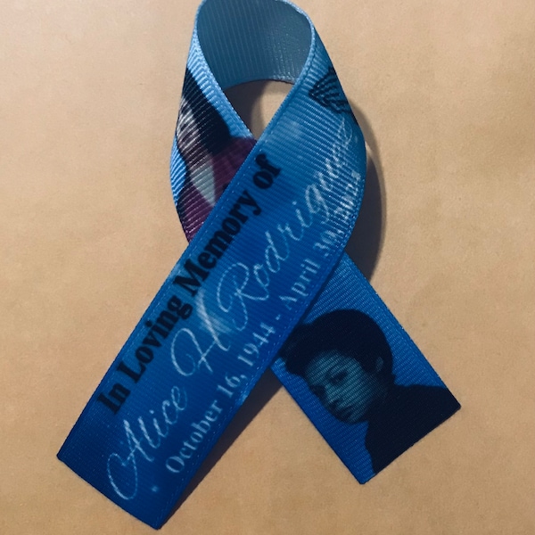Memorial Ribbon, Personal Memorial Ribbons, Awareness Robbins, Custom ...