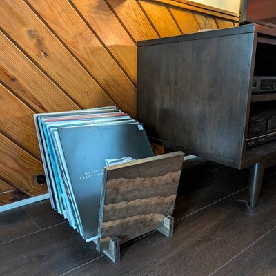 Vinyl Record Album Storage Display Rack medium Front - Etsy