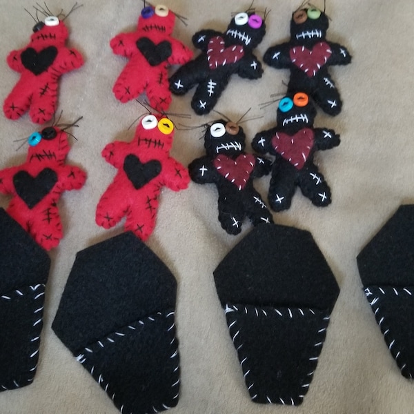 Mini Voodoo Dolls-tiny Voo Doo Dolls-halloween Decor-primitive-zombie ...