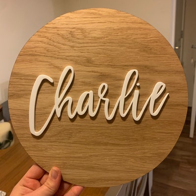 Personalised Name Sign, Custom Name Plaque, Wall Art, Wooden Name Sign ...