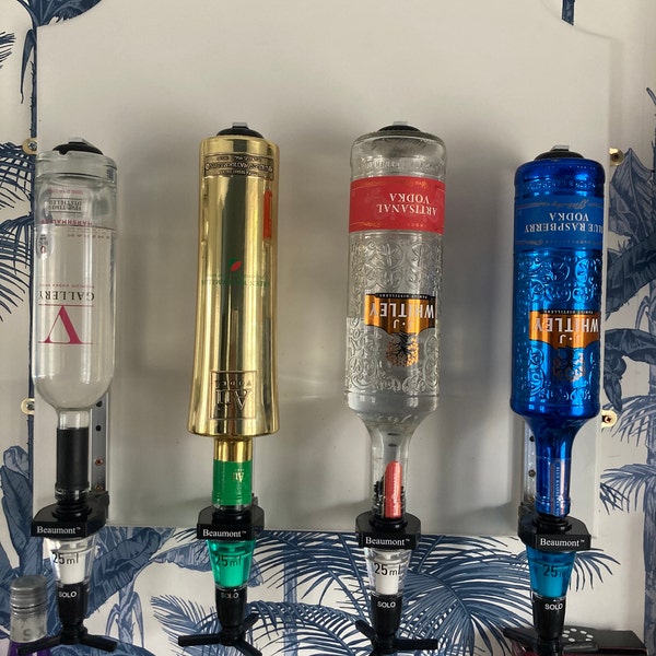 Handmade Pine Optics Bar, Personalised, Home Bar, Wall Mounted Optics ...