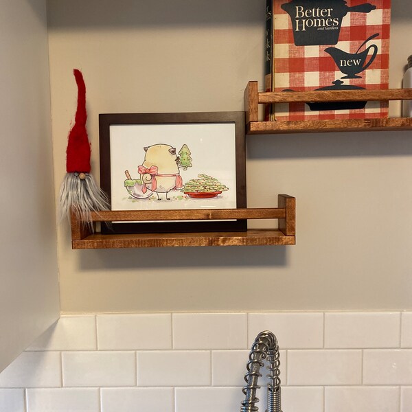 Chef Pug Art Print - Cute Pug Kitchen Decor, Pug Chef Decor, Funny ...