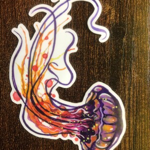 Rainbow Octopus Vinyl Sticker - Etsy