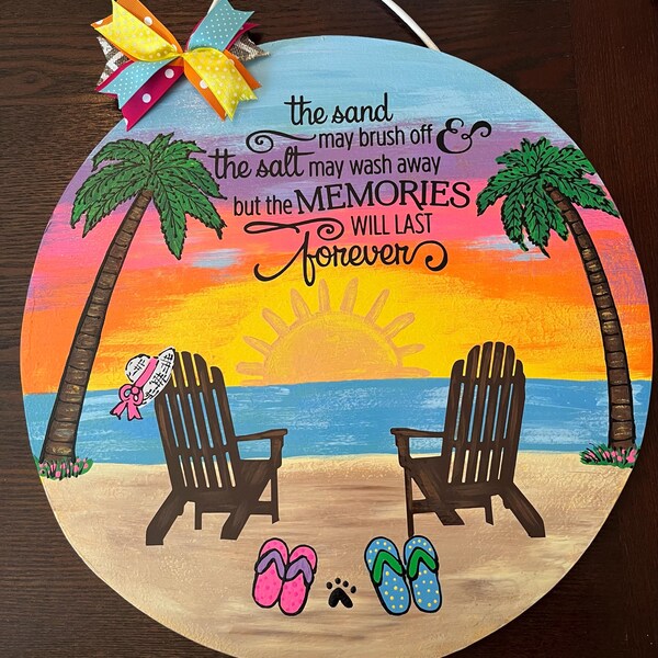 BEACH RULES Sign Ocean Sea Gulls Tropical Tiki Bar Pool Hot Tub Beach ...