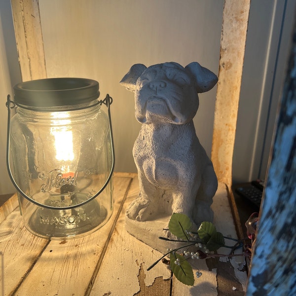 8 Tall Cement Boxer Puppy Dog Garden Art Concrete Statue Pet Memorial ...