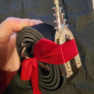 Gothic Victorian Leather Belt Pointed Arch Decor With Medieval Vibe - Etsy