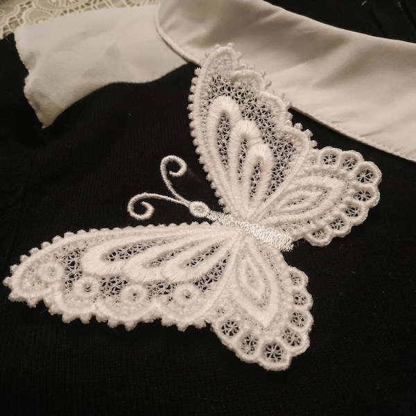 Butterfly 3D Three-dimensional, 3 Dimensional FSL Free Standing Lace ...