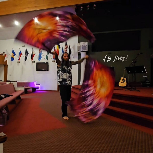 Worship Dance his Desire Set of Two Silk Flags song of Solomon Series ...