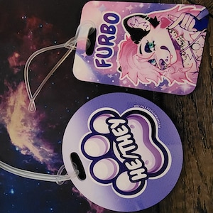 Consent Custom Fursuit Badge Tags Custom Text Furry Badge Commission ...
