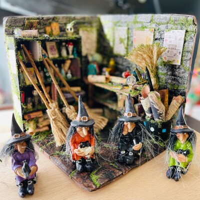 Wizards and Witches Miniature Witches Table Witches Altar - Etsy