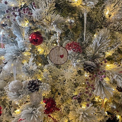 Painted Wooden Trees set of 3 - Etsy