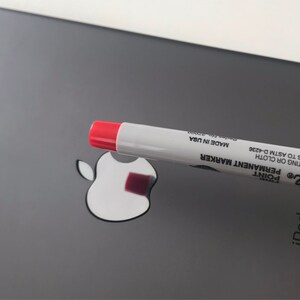 Apple Label / Aufkleber / Sticker / Badge / Logo Metal/chrome 24mm X ...