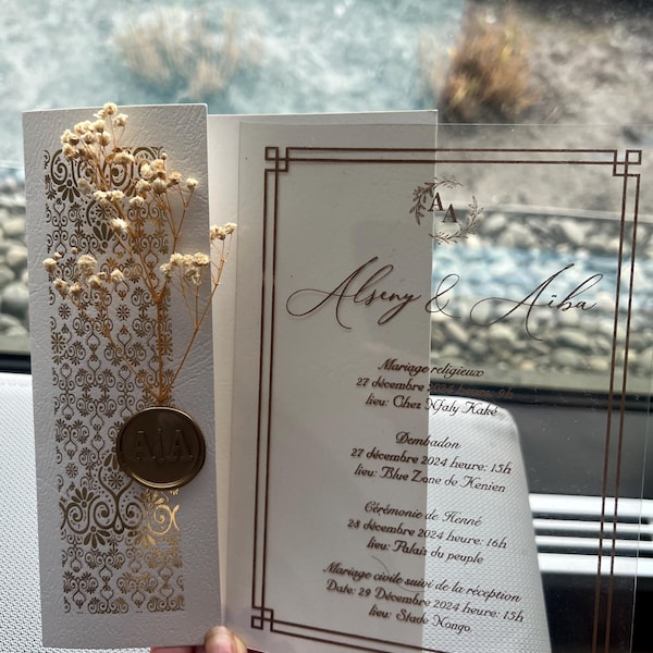 Acrylic Wedding Invitation, Personalized Clear Invitations, Sweet 16 ...