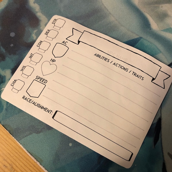NPC CARD Bundle/ the DM Special/ Dnd Dm Resources / Dungeons and ...