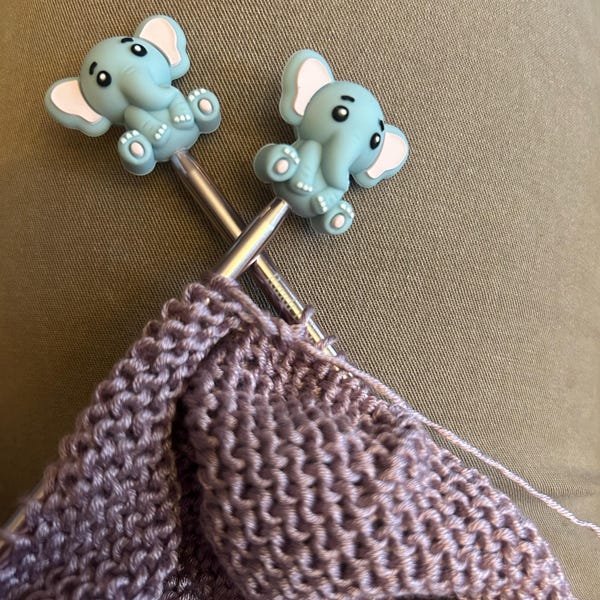 Cartoon Cave Couple Stitch Stopper/ Cute Knitting Needle Tip Protector ...