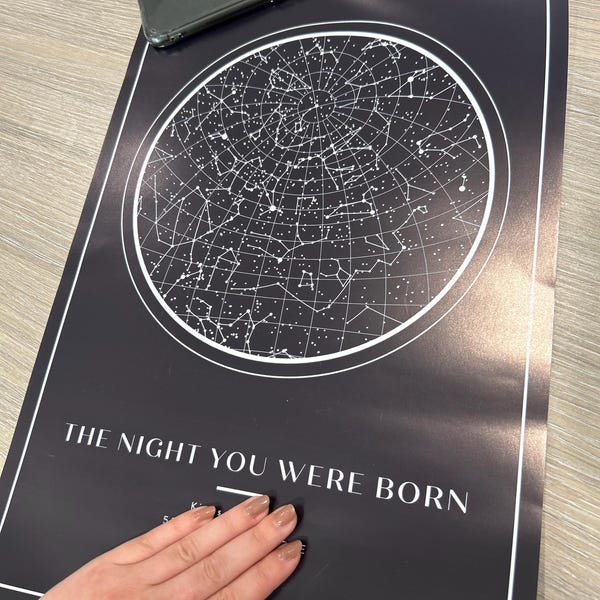 Custom Star Map Print: Baby Constellation Gift or Any Event - Etsy