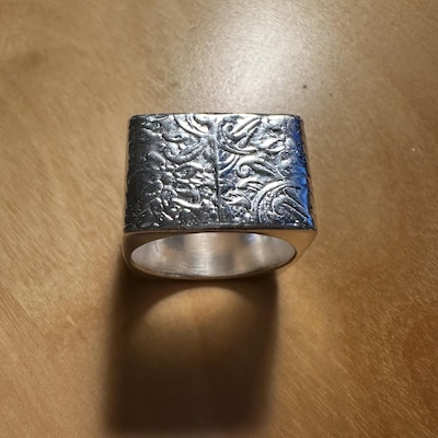 Beads Ring, 925 Sterling Silver, Orbit Ring, Silver Ring, Anxiety Ring, Beads Orbit on Silver ...