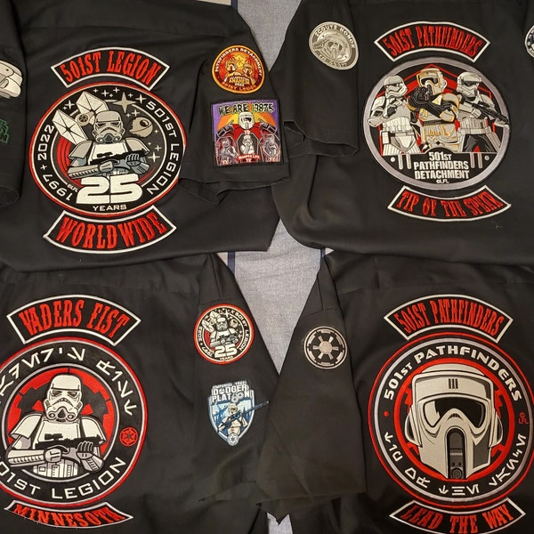 Custom Embroider Biker Top Rocker - Etsy