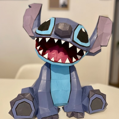 Stitch Paper Craft, Digital Template, Origami, PDF Download DIY, Low ...