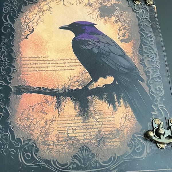 Extra Large "the Raven" Journal With Antique Deckle-edged Paper ...