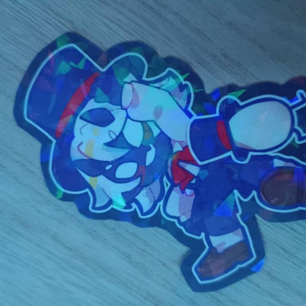 QSMP Holographic Dapper Sticker - Etsy