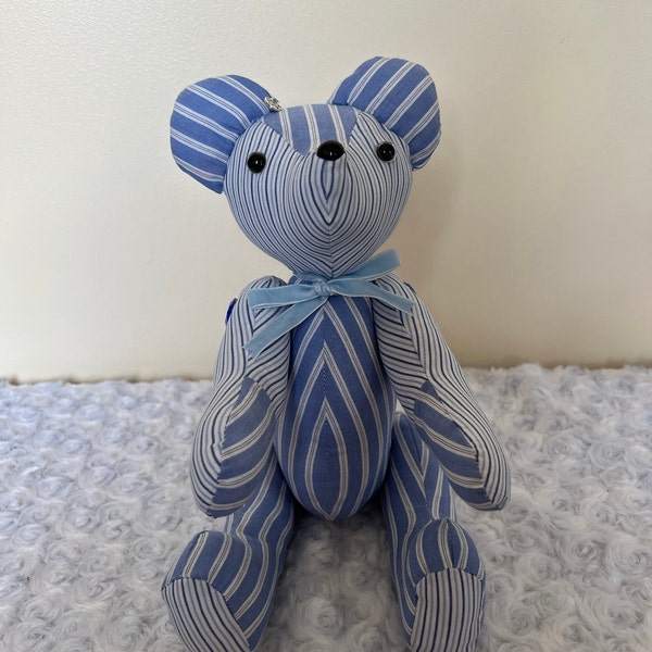 Patchwork Bear PDF Sewing Pattern, Keepsake Teddy, MEMORY BEAR Pattern ...