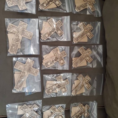 Flourish Farmhouse Style Cross Trio SVG Digital Download for Glowforge ...