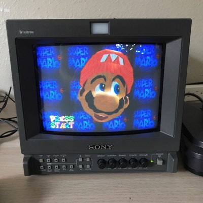 Sony PVM-14L5 14 Monitor Retro Gaming CRT 240p 480p 720p 1080i RGB - Etsy