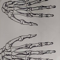 Coco Skeleton Hands Temporary Tattoos for Cosplay. Skull - Etsy