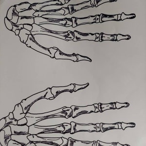 Coco Skeleton Hands Temporary Tattoos for Cosplay. Skull - Etsy