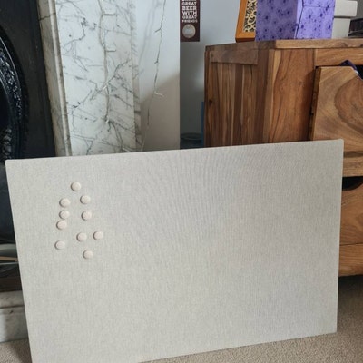 Linen Fabric Magnetic Board / Notice Board - Etsy UK