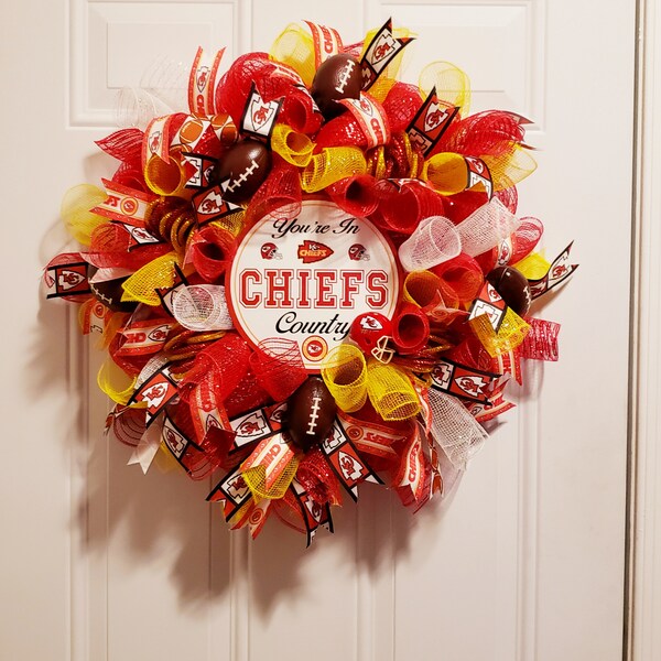 Kansas City Chiefs Inspired Grosgrain Ribbon And/or Coordinating 1 ...